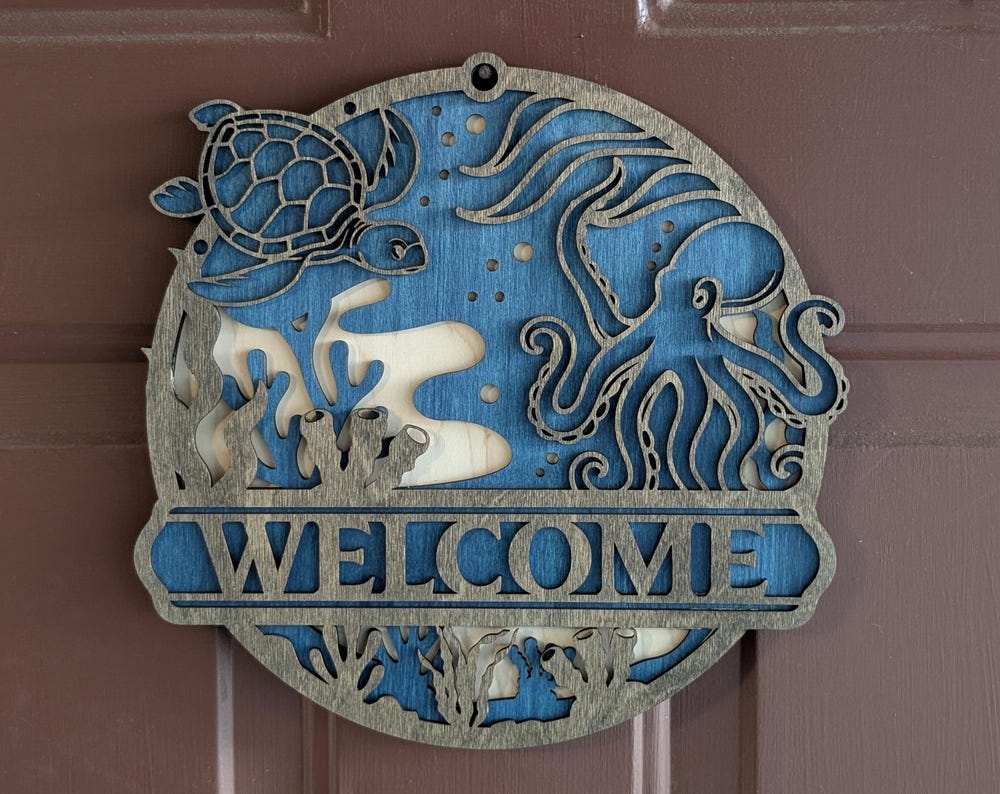 Ocean Welcome Sign – Scroll Daddy Designs
